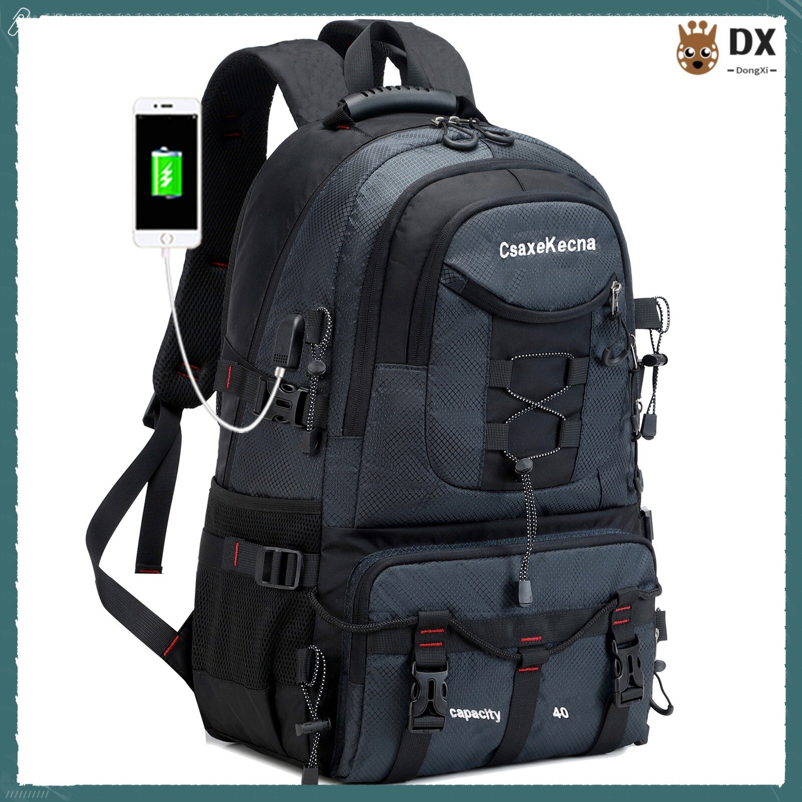 Очень большая емкость трансграничного альпинизма рюкзак большой мужской рюкзак путешествия рюкзак европейский и американский открытый багаж сумка мода