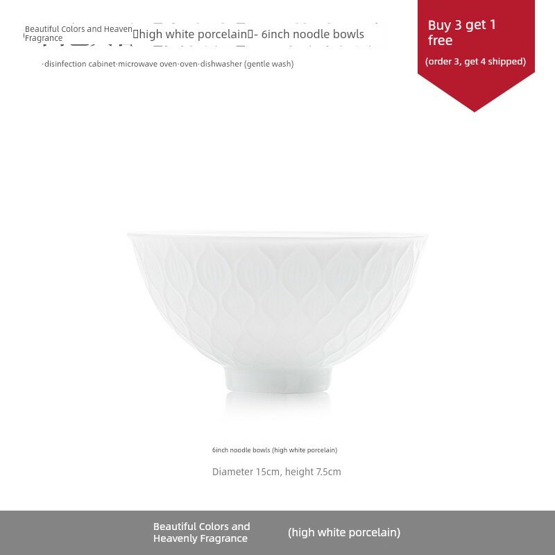 Новая высококачественная фарфоровая посуда 2025 года: набор из мисок и тарелок в китайском стиле, с подглазурной