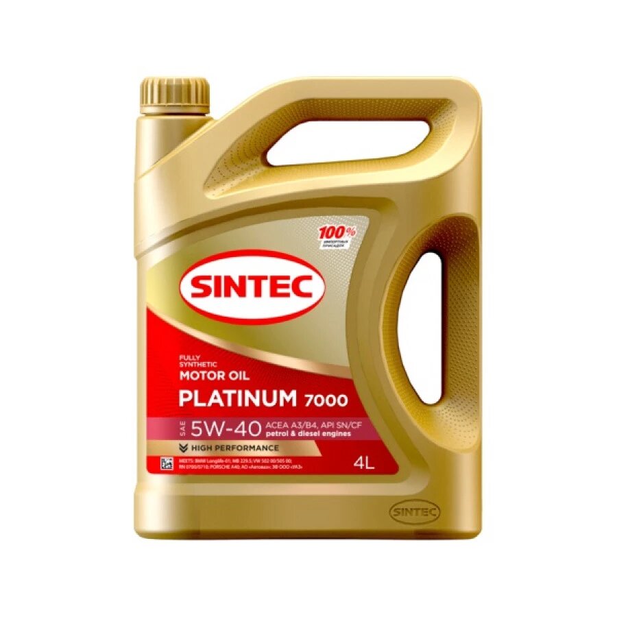 Sintec SINTEC PLATINUM 7000 5W-40 A3/B4, 4L