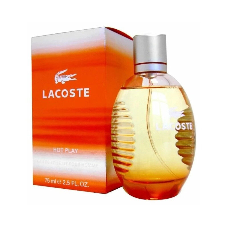 Lacoste Hot Play туалетная вода 75 мл для мужчин / Лакост Хот Плей