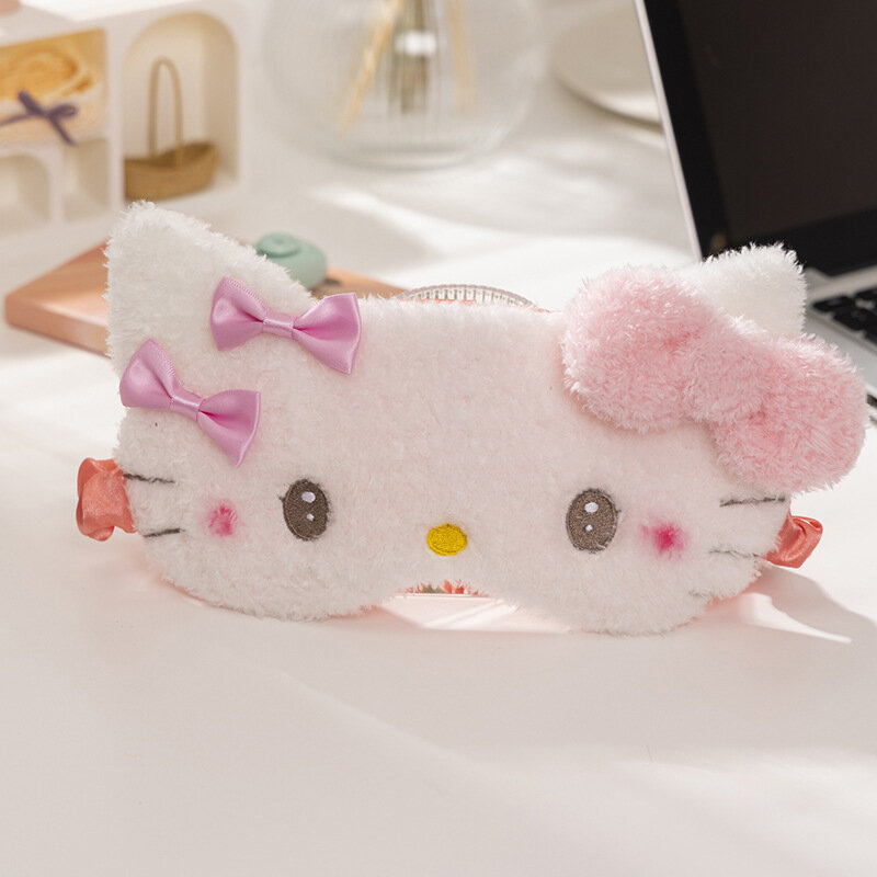 Милая мультяшная маска для сна, согревающий компресс, светонепроницаемая маска для глаз для студентов и девушек, снимает усталость глаз, мягкая и дышащая защитная маска для глаз.