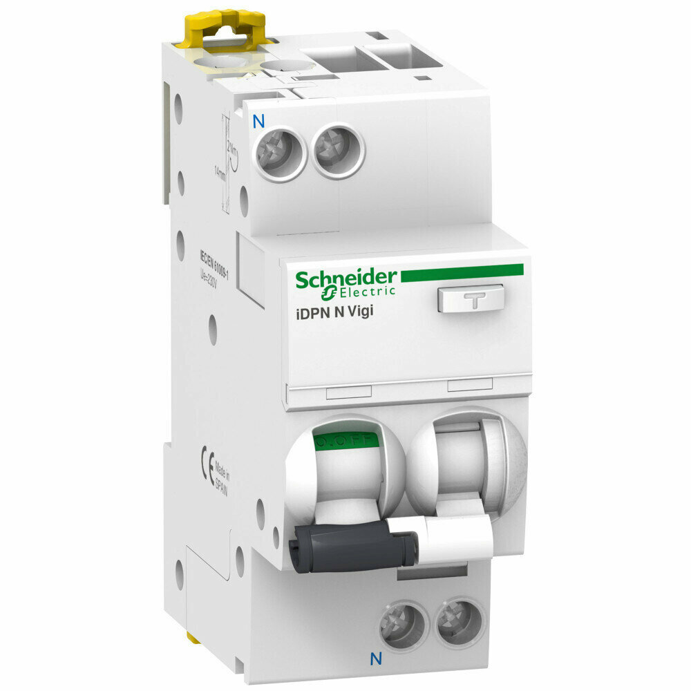 Дифференциальный автоматический выключатель Schneider Electric ACTI9 iDPN N VIGI 10A 6KA C 30MA AC