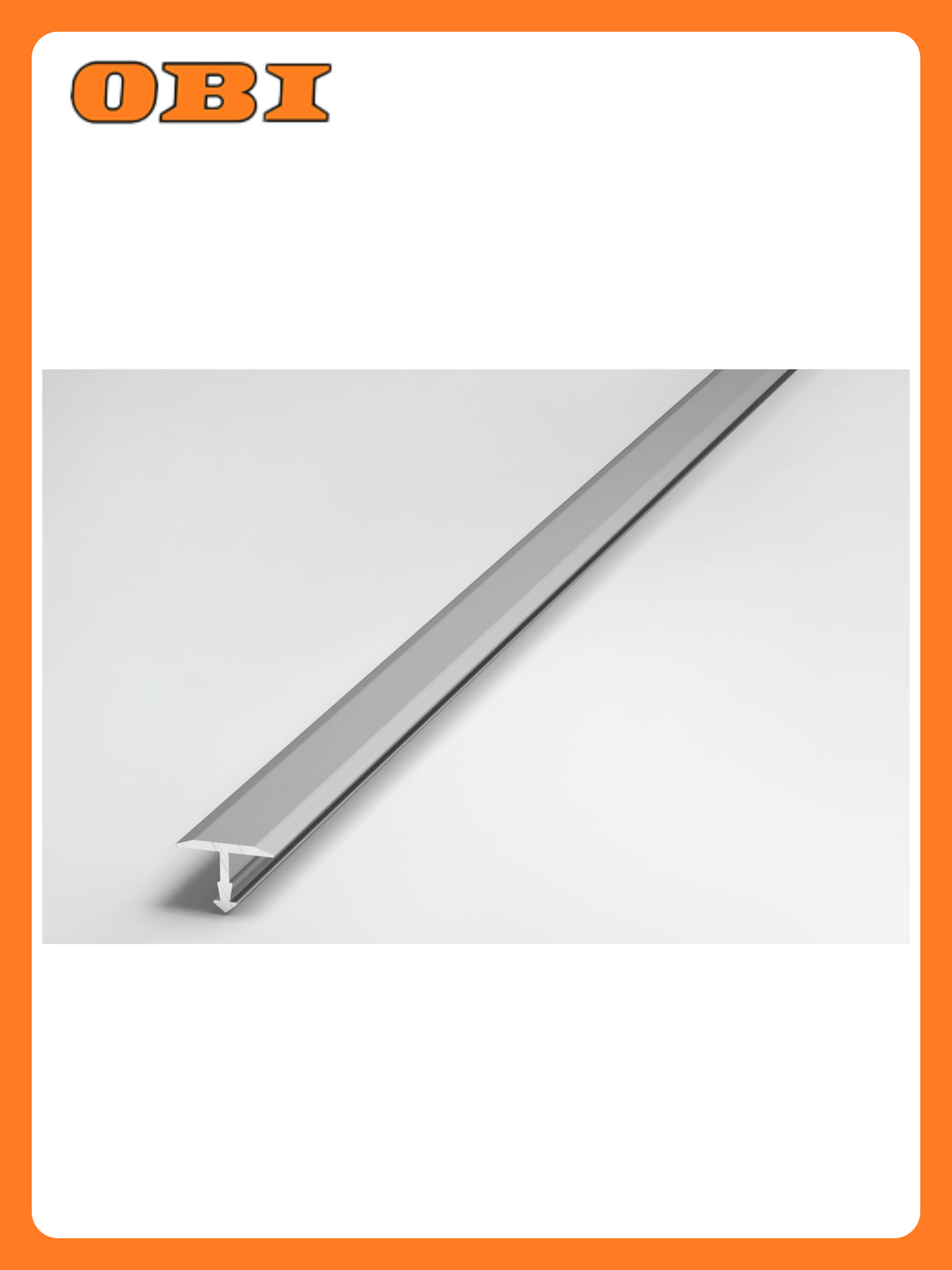 Профиль стыковочный 1Marka лука, алюминий, Т-образный, 2700х13 мм, матовый, серебристый