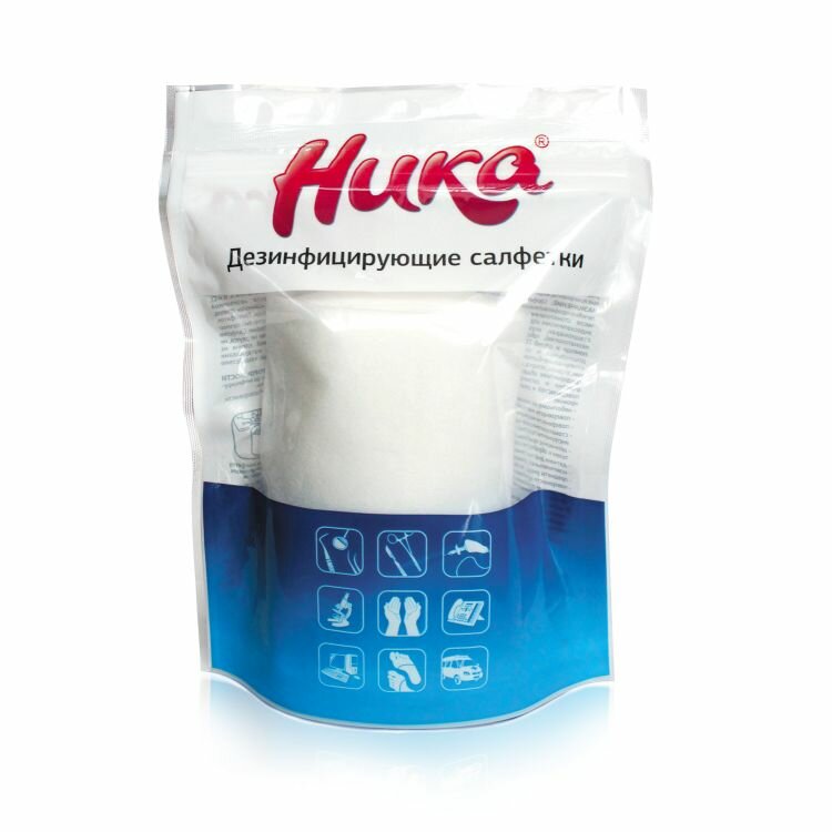 1шт. Дезинфицирующие салфетки Ника (сменный блок) №60(135*185)