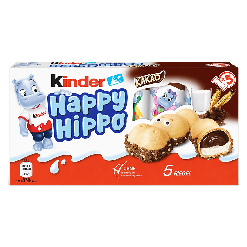 Ferrero Kinder Happy Hippo Cacao набор шоколадных конфет 104 гр