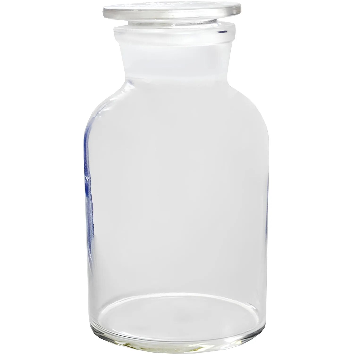 Склянка 1000мл св. стекло, шир горловина, притерт. пробка, 6 шт/уп, 10003101