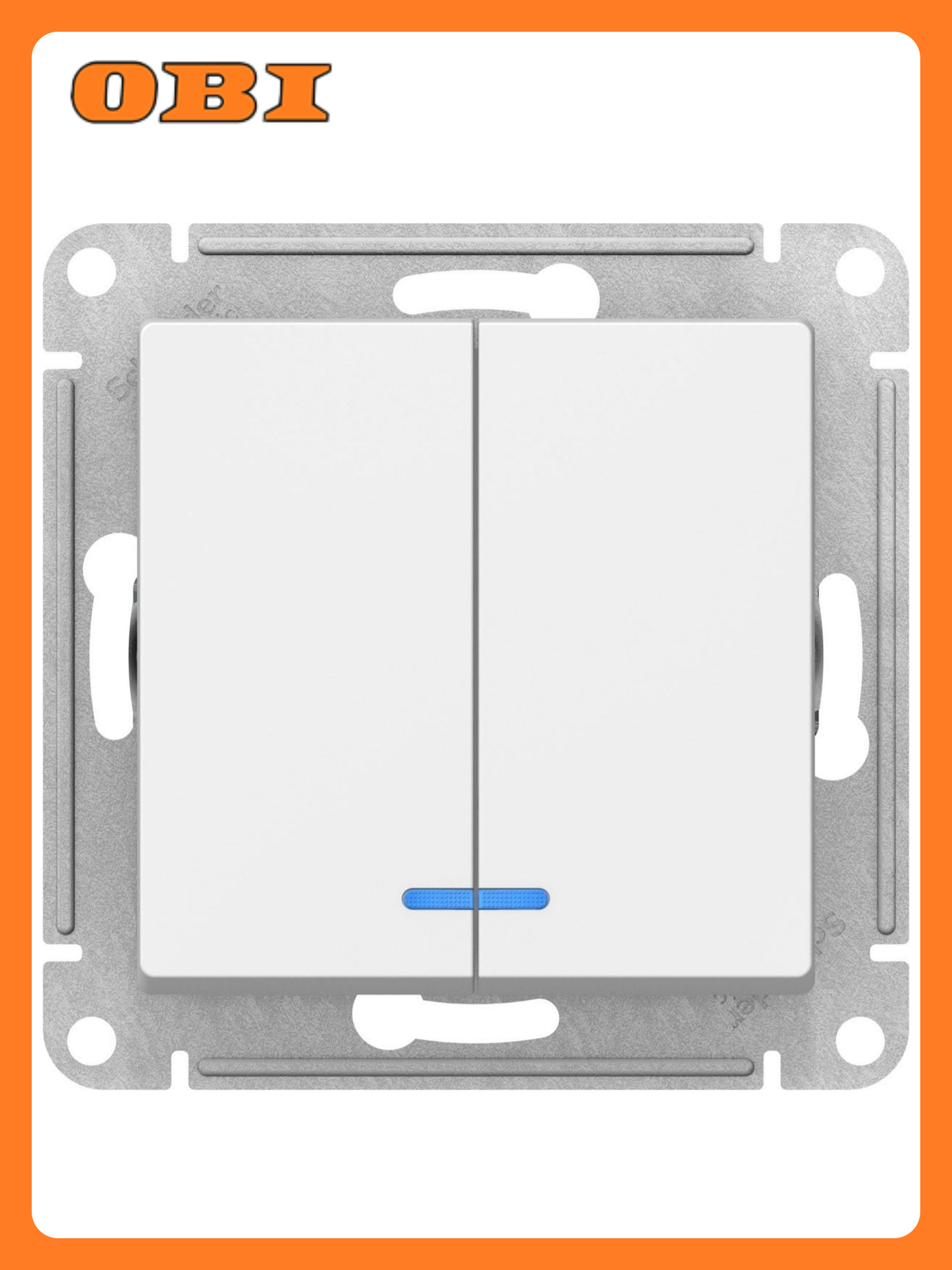 Выключатель Schneider Electric "Atlas Design" ATN000153, клавишный, с индикацией, белый