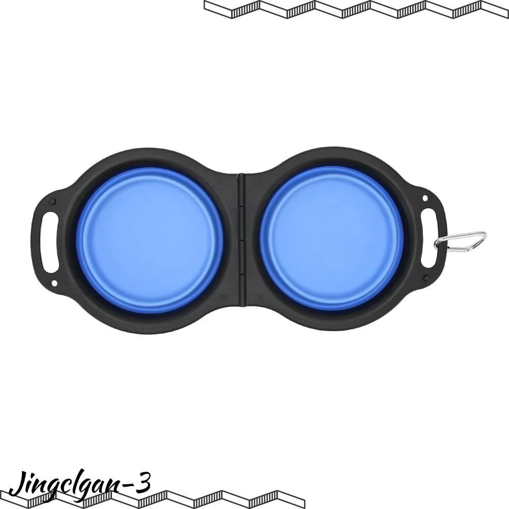 Бестселлер: складная дорожная миска 2-в-1 из TPE для собак и кошек