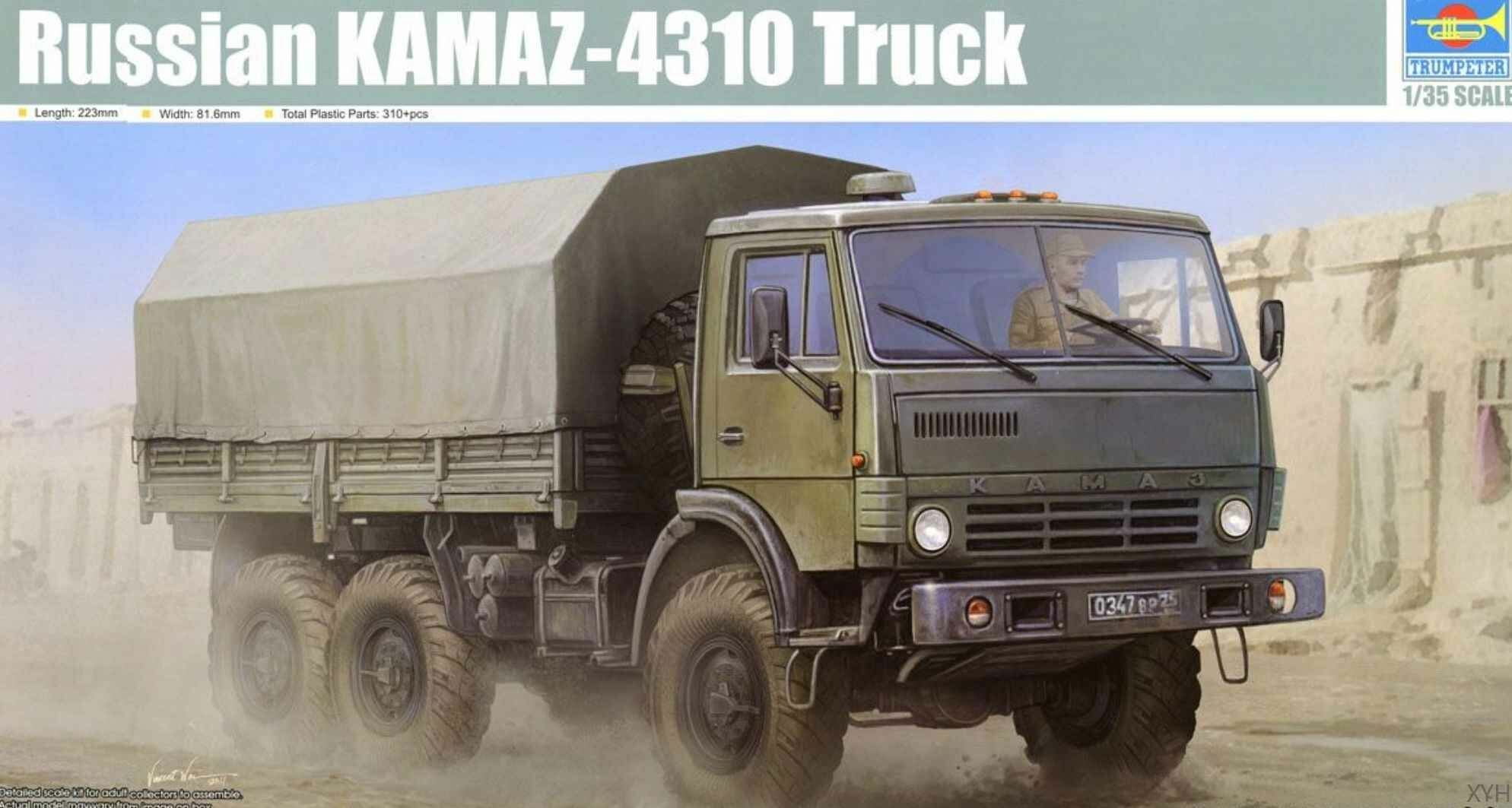 Trumpeter 01034 1/35 Российский KAMAZ-4310 сборная модель грузовика