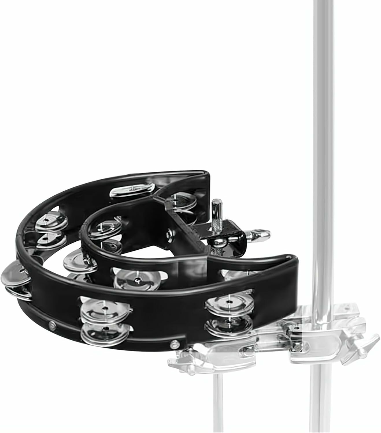 Ударная установка, тамбурин с креплением, полумесяц, хай-хэт, с двойным рядом колокольчиков для барабанщиков