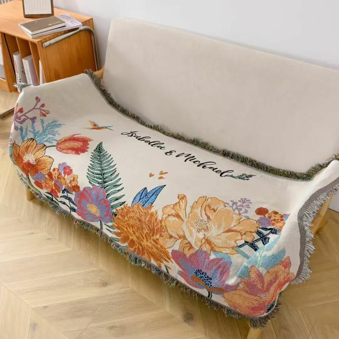 Французская романтическая накидка на диван 90x180 см антипылевая защита, декоративный плед! Для односпальных диванов и кресел