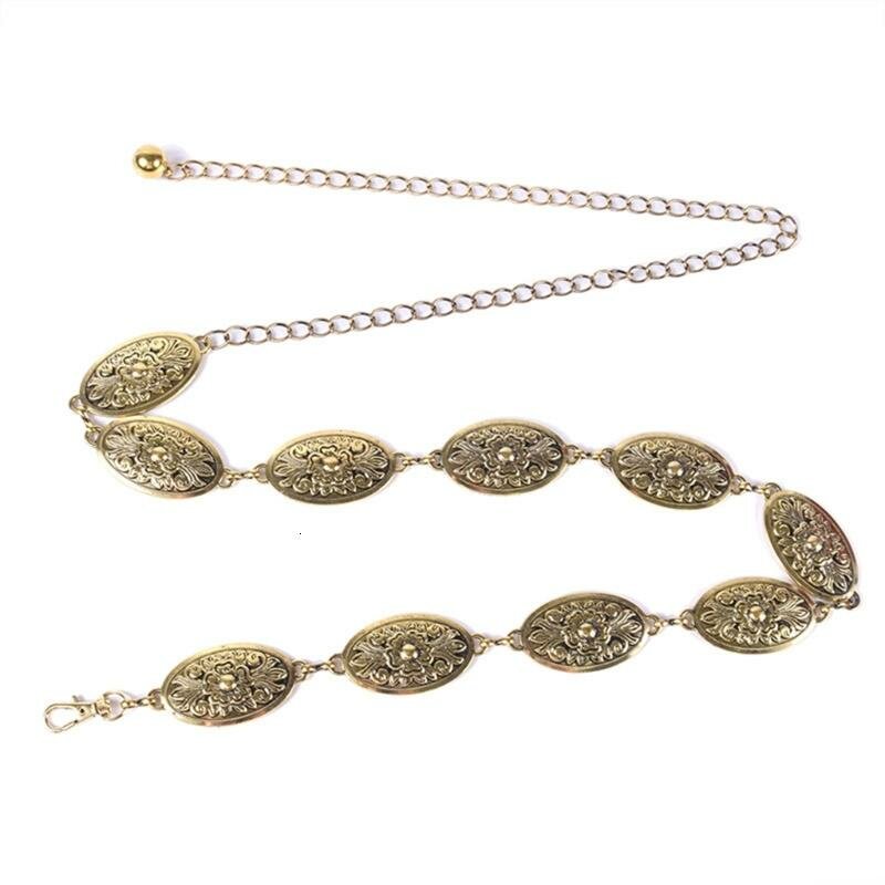 Пояса, Металлическая цепочка на талию-золотая