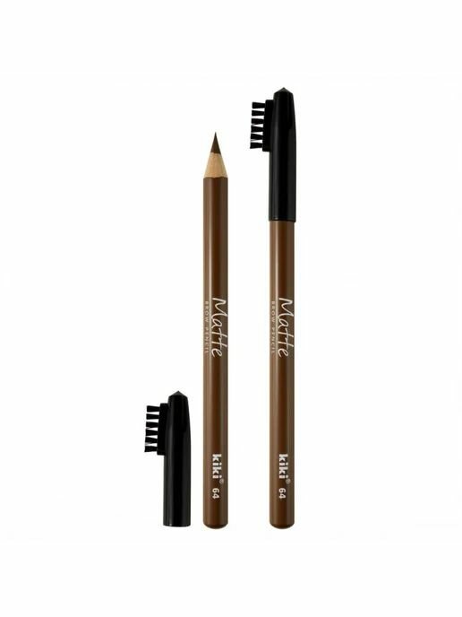 KIKI Карандаш для бровей Matte, 1,1 г, 64 Глиняный-коричневый
