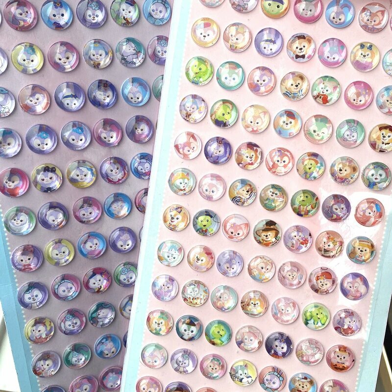 Милые наклейки в форме сердца с 3D-эффектом, имитирующие кристаллы и бриллианты, для девочек, детские волшебные