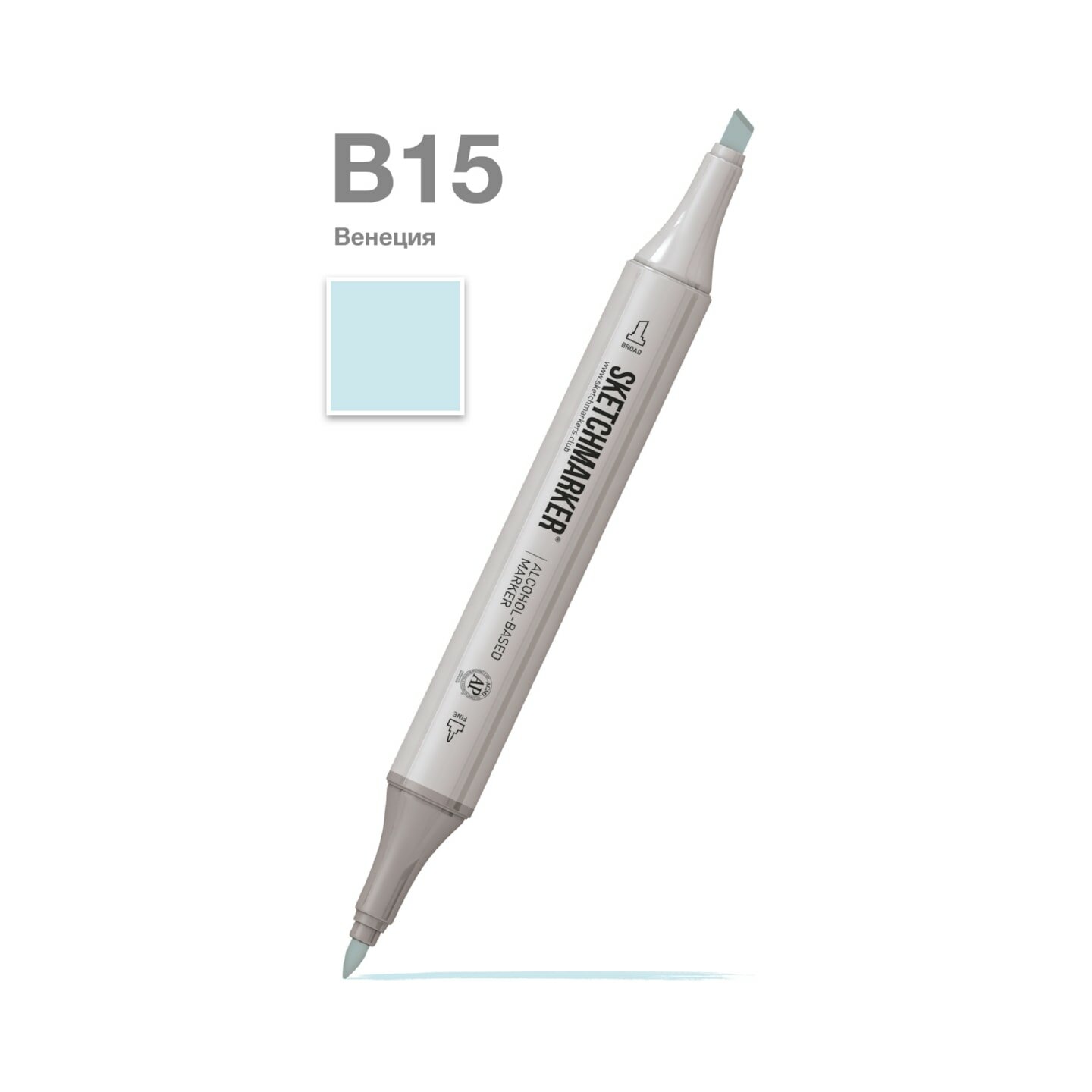 Маркер SKETCHMARKER CLASSIC на спирт. основе два пера цв.№B15 венеция