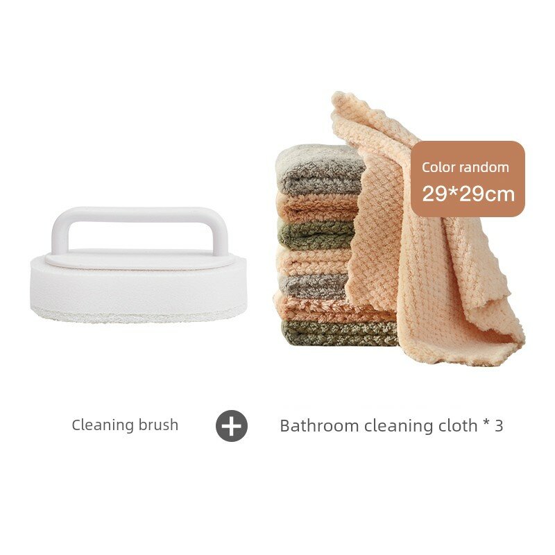 Бытовая щетка для чистки ванной комнаты, щетка для пола, щетка для плитки, ванны, многофункциональная губчатая щетка,