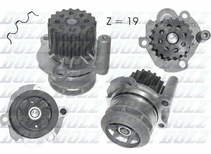 Помпа водяная DOLZ A251 VW Golf, Passat, Audi A4, A6, A3, VW Golf, Bora, Seat Ibiza 1.9, 2.0TDi 00-