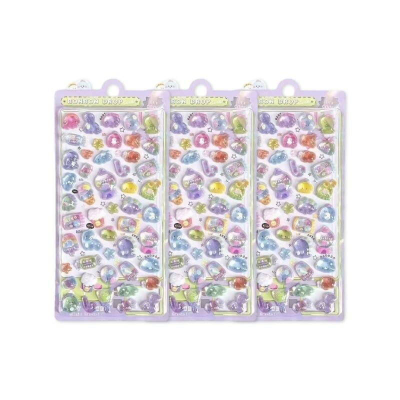 Случайные сладкие мультяшные наклейки, 3