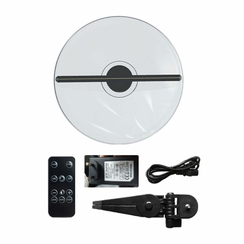 27-сантиметровый 3D-голографический вентилятор без очков, рекламный экран европейского стандарта 220V