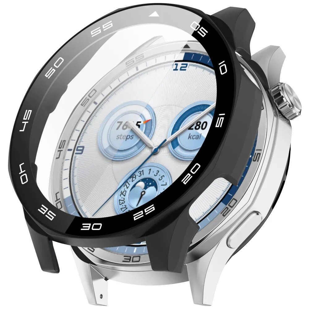 Защитный чехол бампер для Huawei Watch GT5 46MM с противоударными свойствами, Функция хранителя экрана, полностью охватывает, твердая оболочка, имеет масштаб