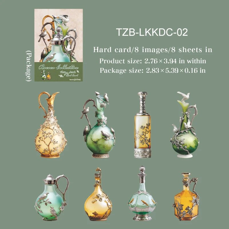 Набор стикеров JIANWU Rococo Collection, Цвет: TZB-LKKDC-02