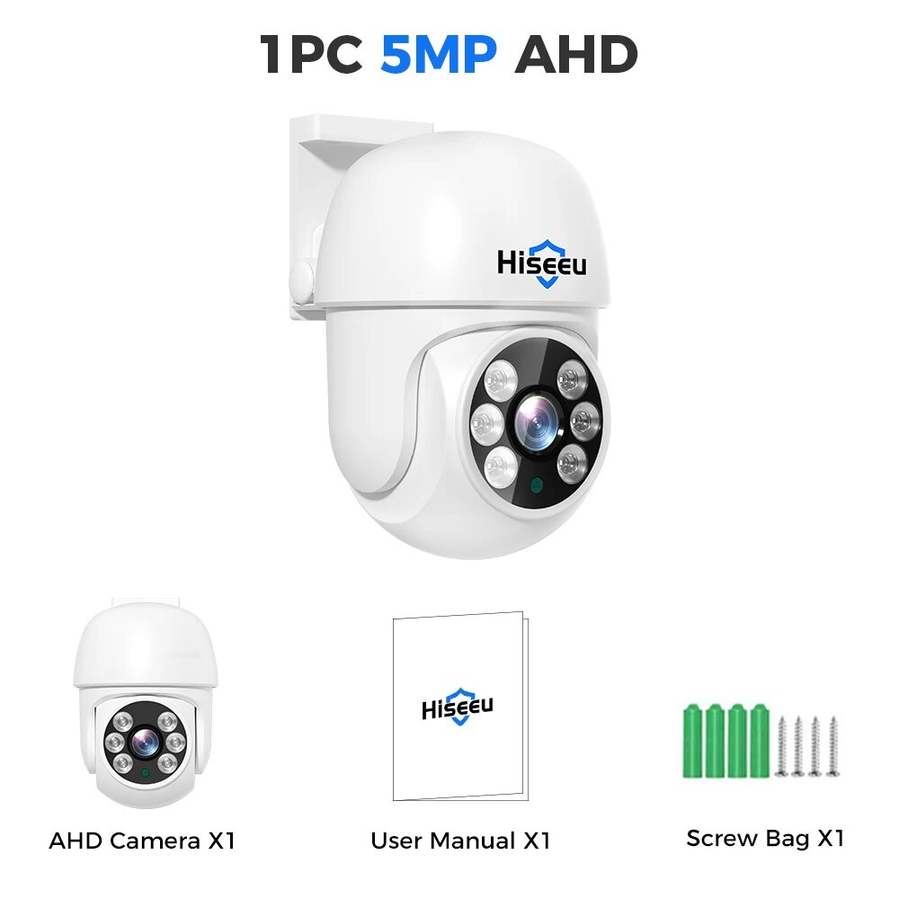 IP-камера Hiseeu 5MP AHD PTZ 1pcs AHD