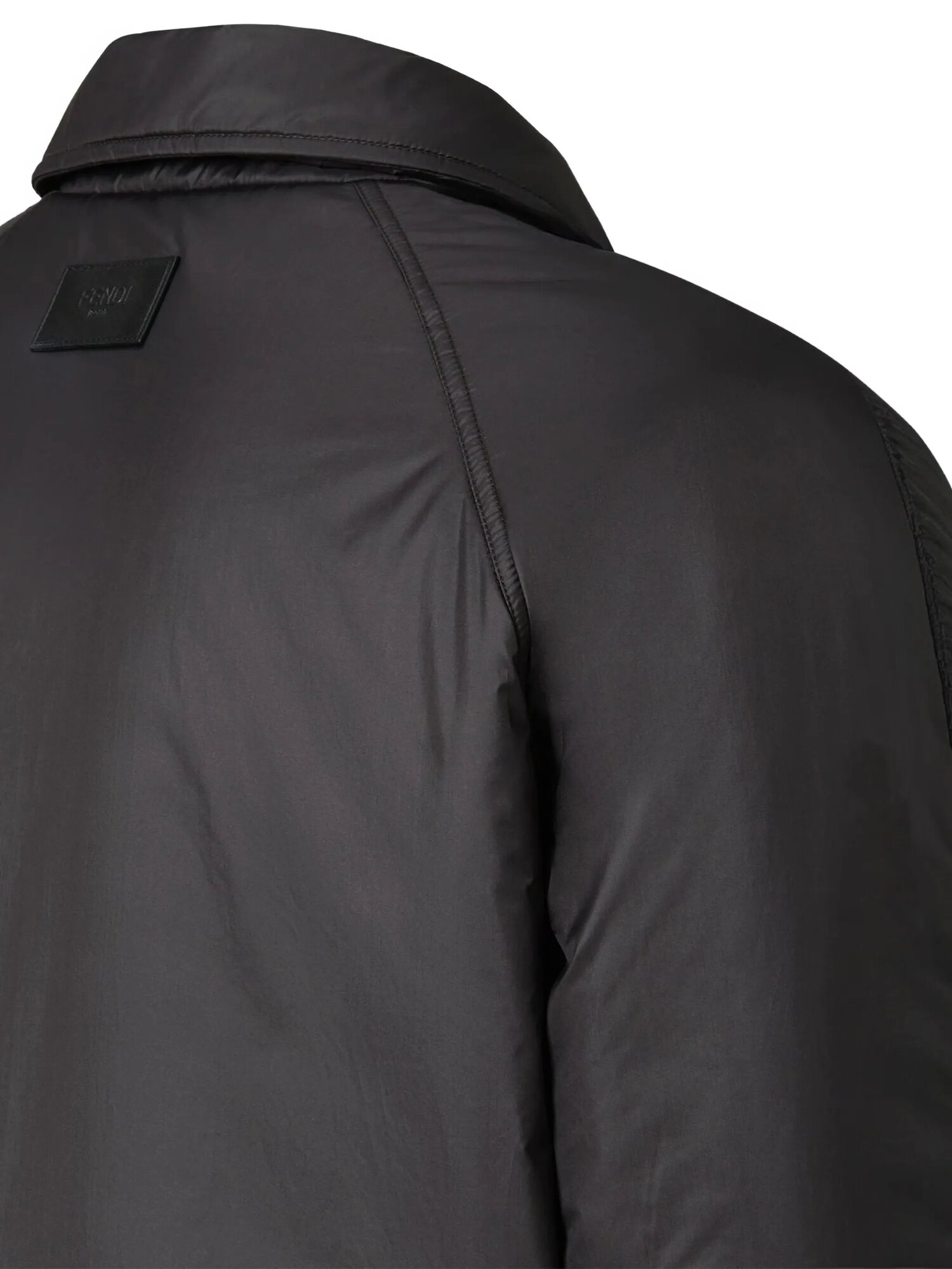 Куртка FENDI Long-sleeve padded jacket, размер 48, black/black — фото 1
