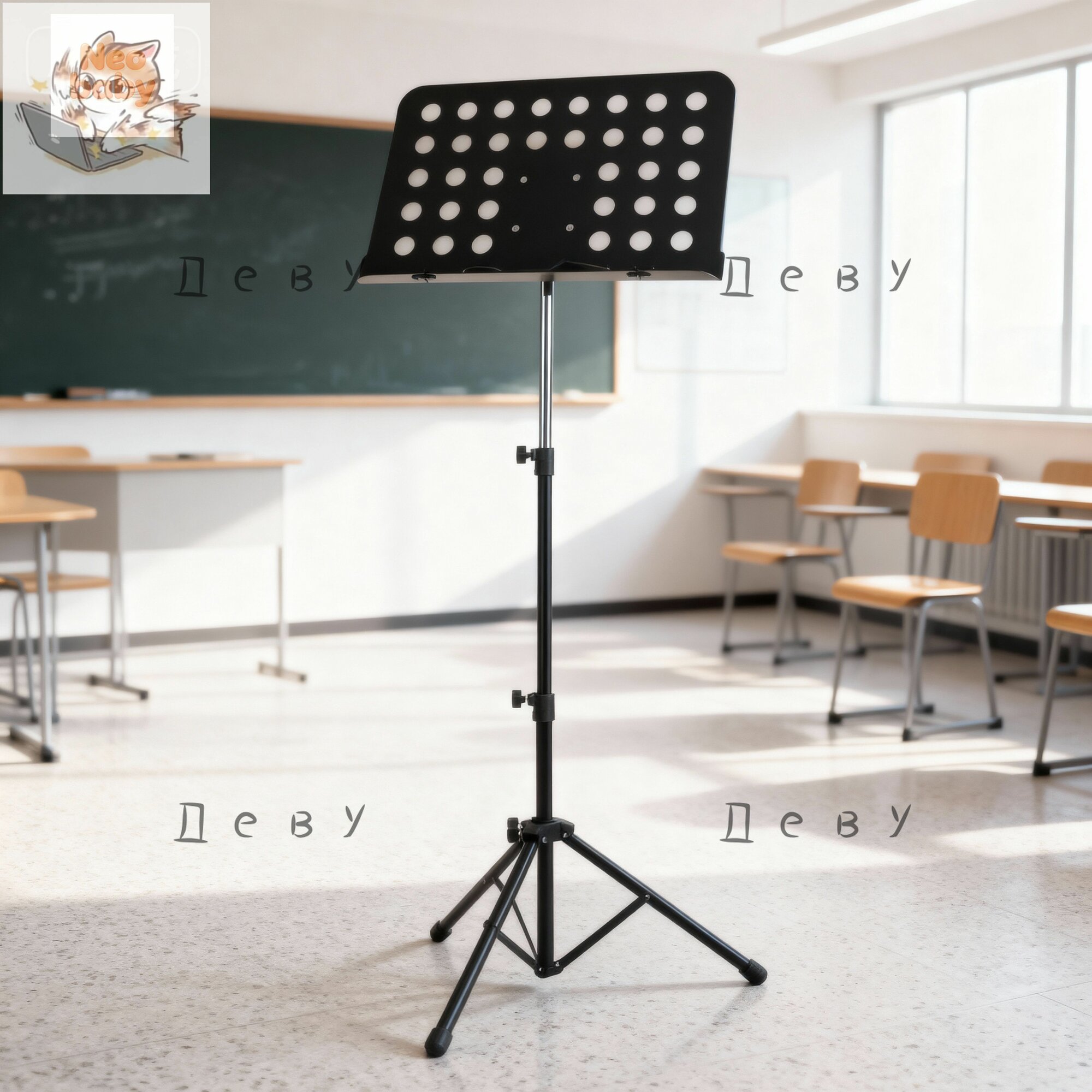 Пюпитр / подставка для нот для пианино или синтезатора, с чехлом