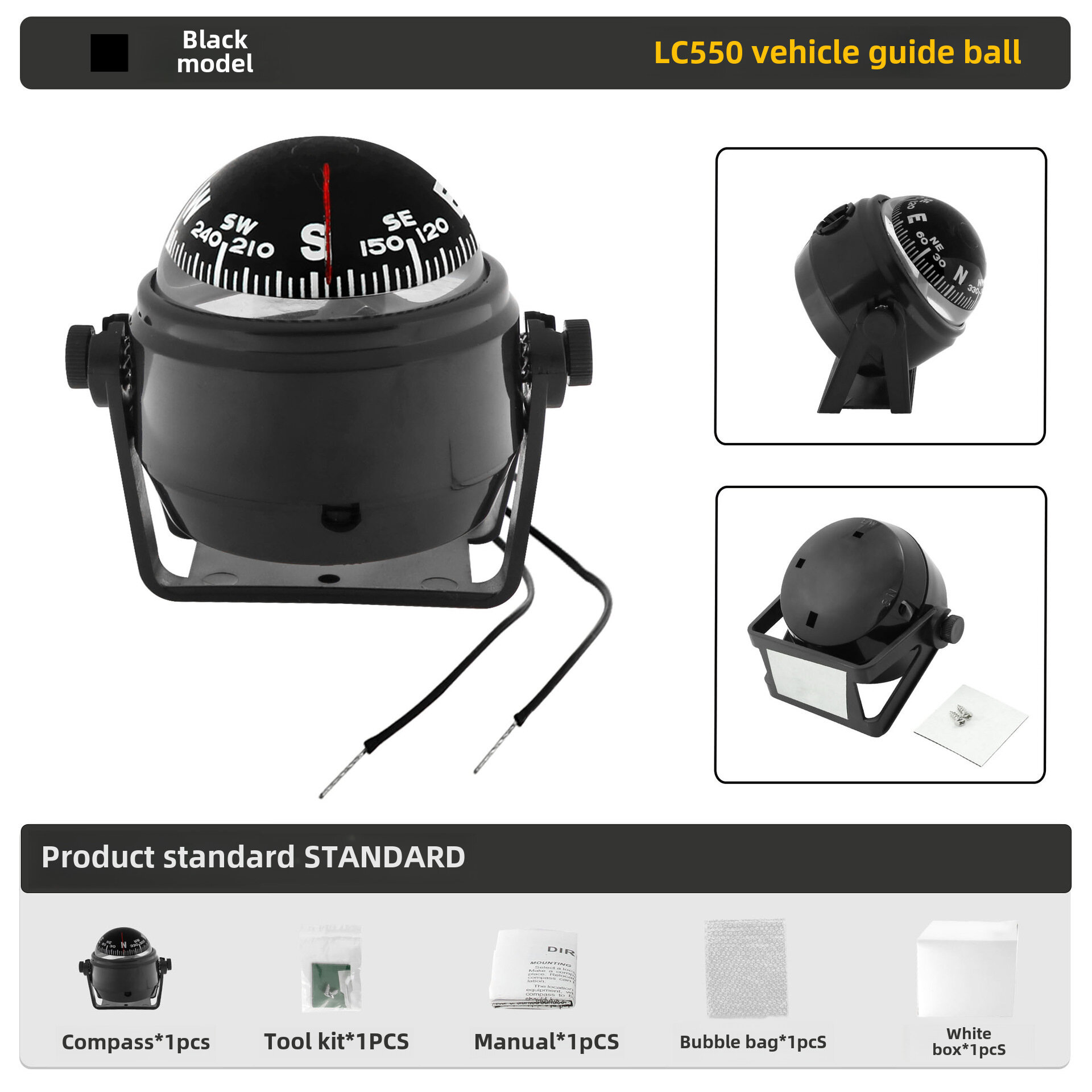 Компас для Плавания: Регулировка Склонения с Подсветкой - Надежный Навигаторный Компас для Яхтсменов и Туристов с Яркой Индикацией Для Ночных Приключений