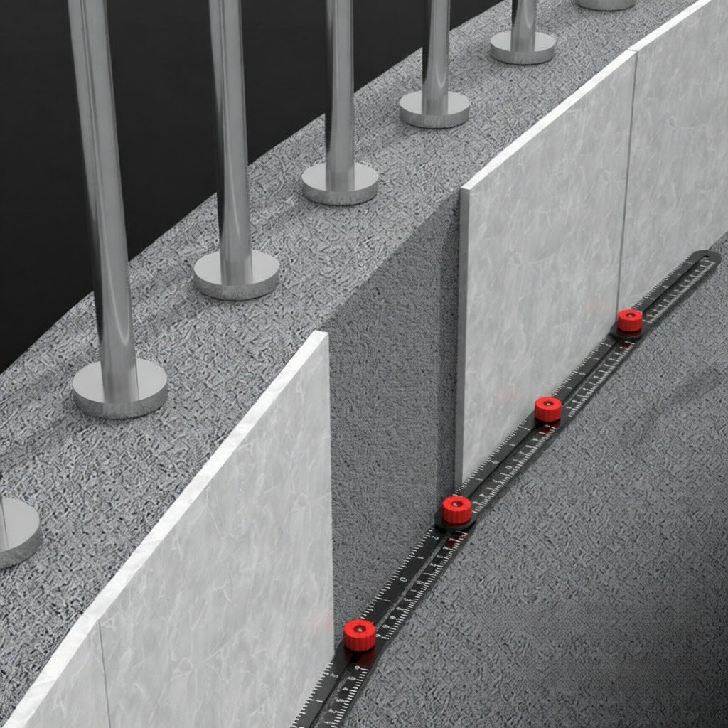 Линейка для праздников Ai Wei новой модели, шестикратная линейка, многократная универсальная линейка, перфорирующая многофункциональная складная линейка, локатор для раскрытия плитки, 21 тип, алюминиевый сплав, девятикратная линейка + головка