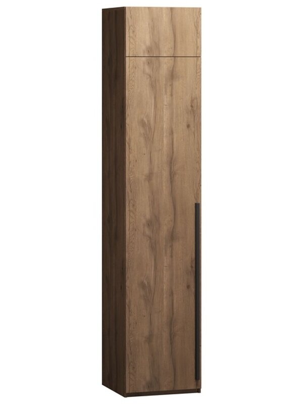 Шкаф распашной Лорена Пакс-1 с антресолью Дуб Табачный для одежды однодверный 50*260*40