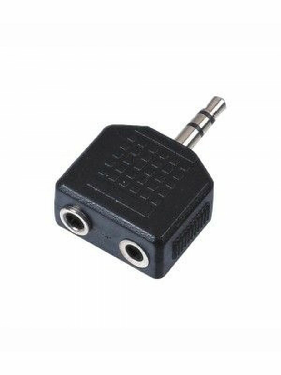 Переходник аудио 3,5 штекер - 2*3,5 гнездо, стерео