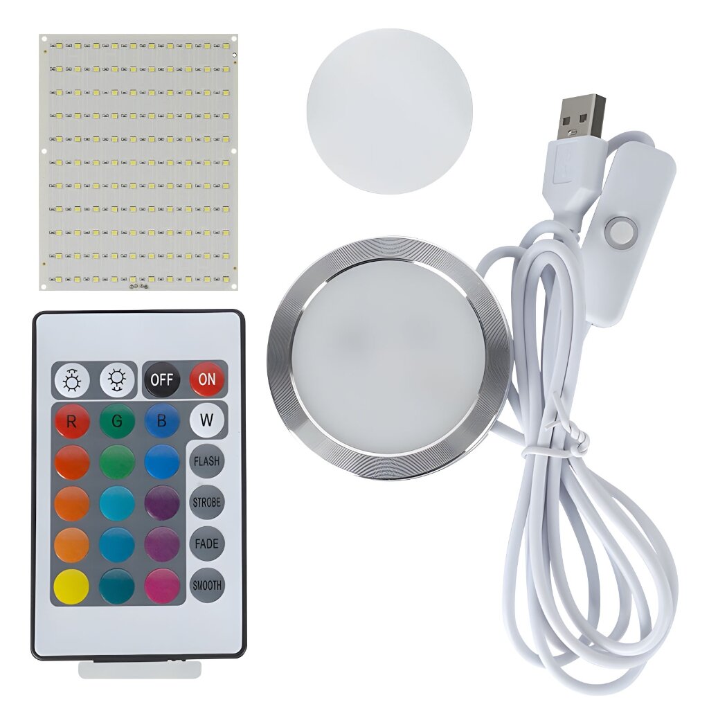 Комплект из 1 устройства Светодиодная лампа для Опубликованных 3D Моделей С Подсветкой Изменяемого цвета света Функцией быстрого подключения и затемнения Четыре тысячи Дистанционных дек