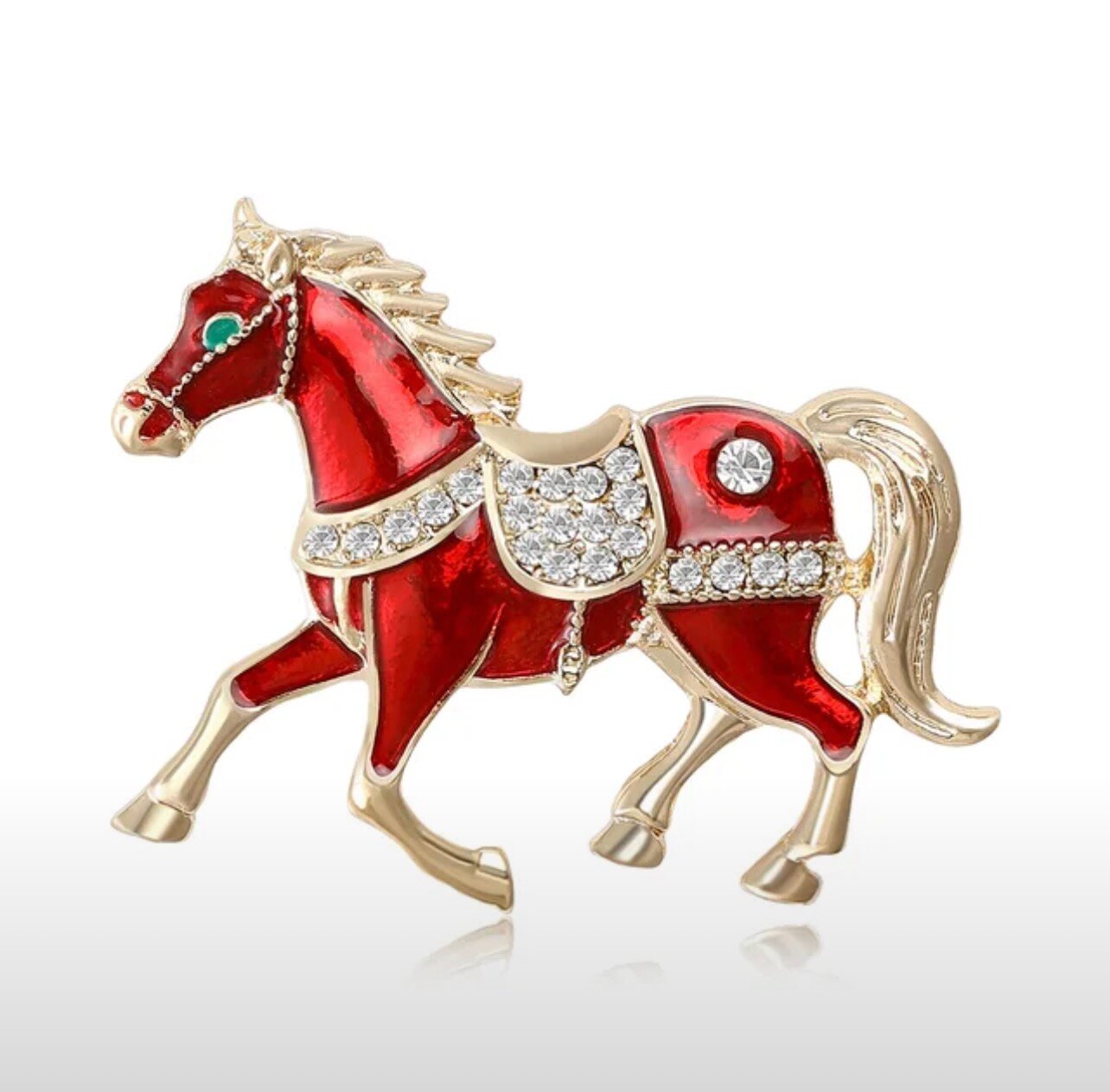 Брошь, стразы