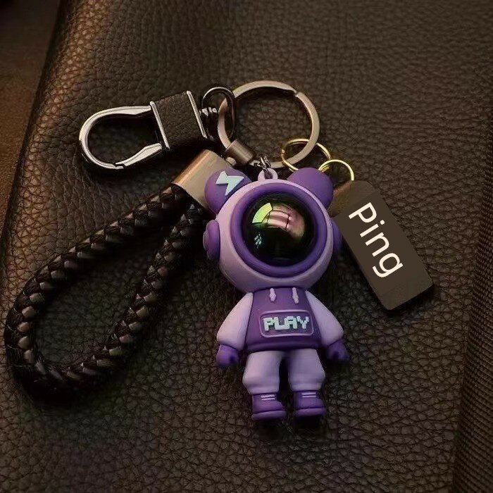 Мужские и женские брелоки для ключей, латунные брелоки с двенадцатью знаками зодиака, подвески ручной работы,