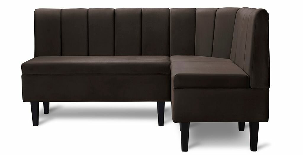 Кухонный уголок Лео, Velutto 24, диван кухонный, с ящиком для хранения, диван угловой, нераскладной, диван на кухню