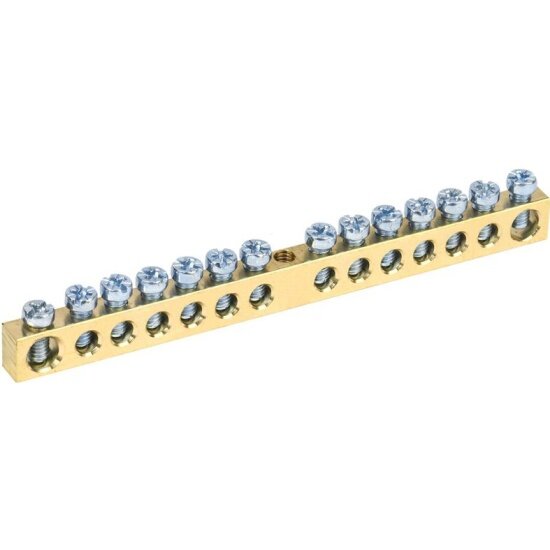 Шина нулевая (кросс-модуль) Iek YNN10-14-100 (6х9мм 14/1)