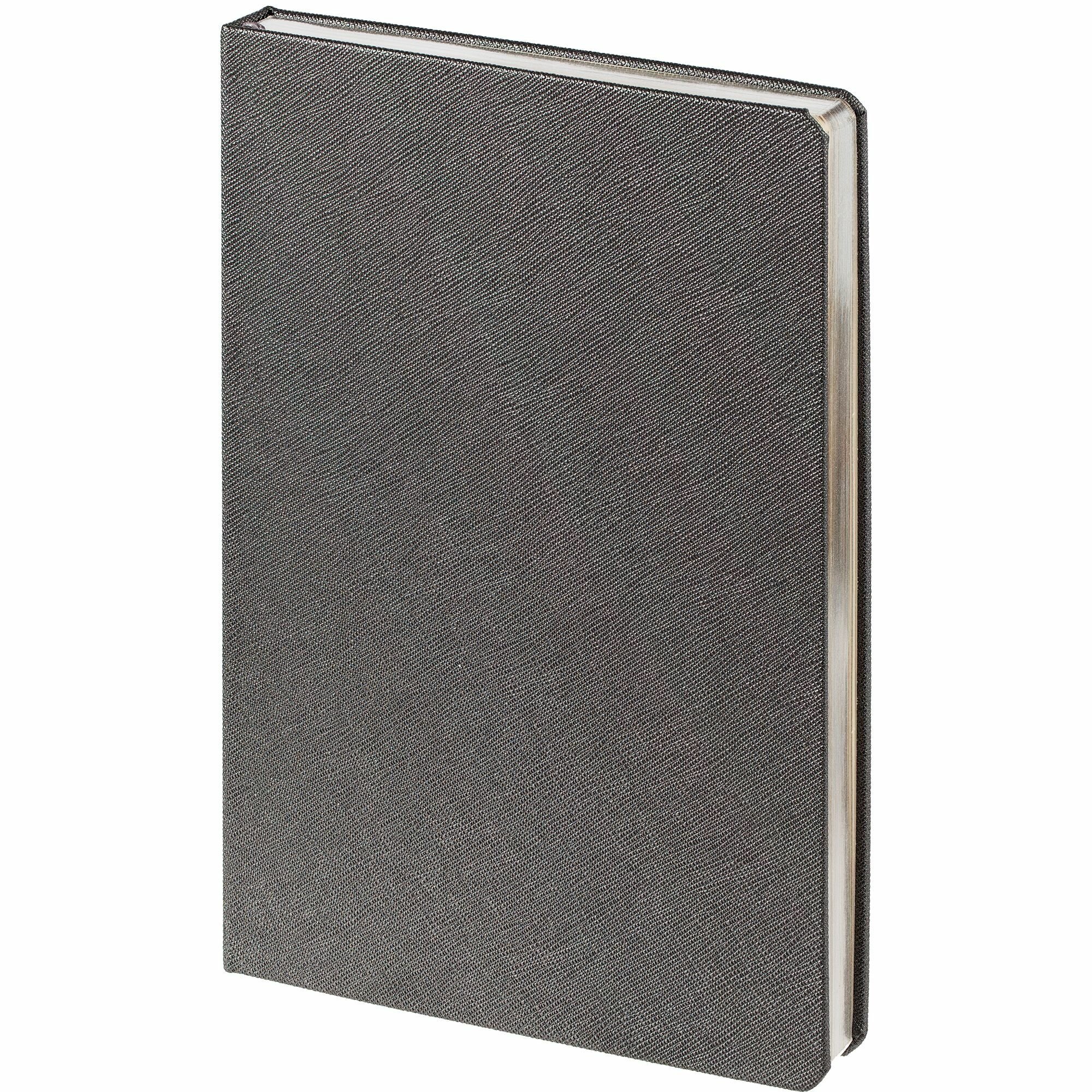 Ежедневник недатированный А5 твердая обложка, цветной обрез, Saffian, Контекст, серый