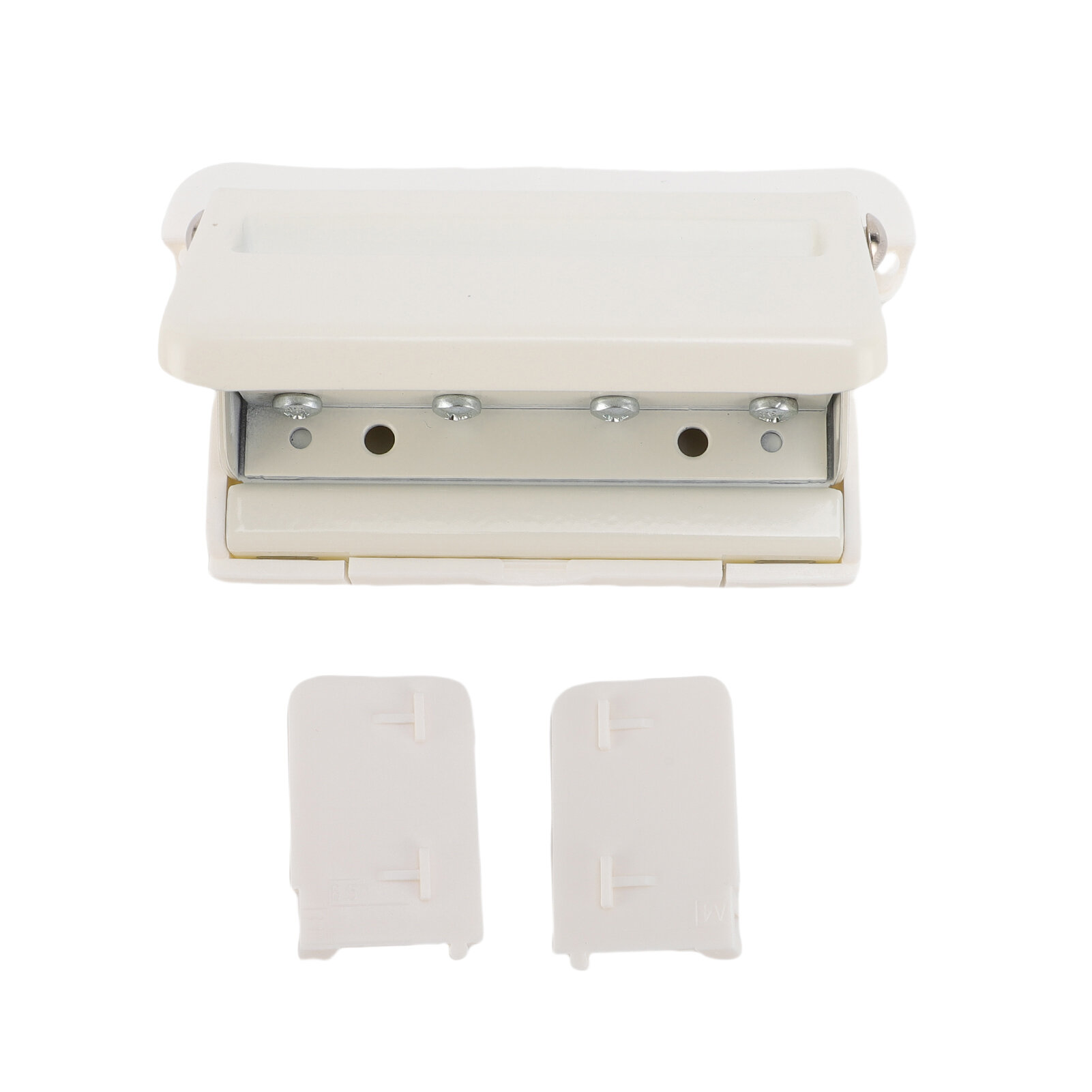 Ручной дырокол KW-triO для изготовления грибов своими руками, с 4 отверстиями, линейкой и вместимостью до 3 листов, подходит для офиса, дома, школы, учеников, белый.