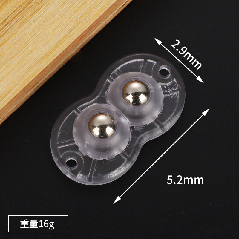 Самоклеящиеся колесики для мебели, мини-мобильные колеса, вращающиеся шарикоподшипниковые липкие колеса, универсальные колеса для мусорных баков