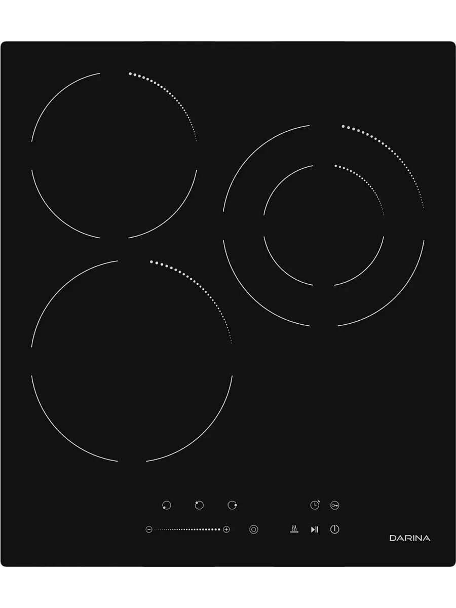 Варочная поверхность Darina 6Р Е 3324 B черный 4800 Вт