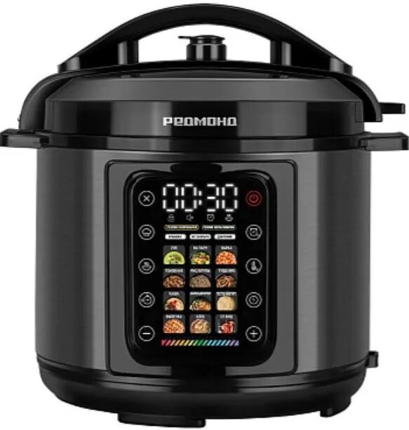 Мультиварка-скороварка REDMOND MP111, 14 программ, 6 л, сенсорное управление, LED-дисплей