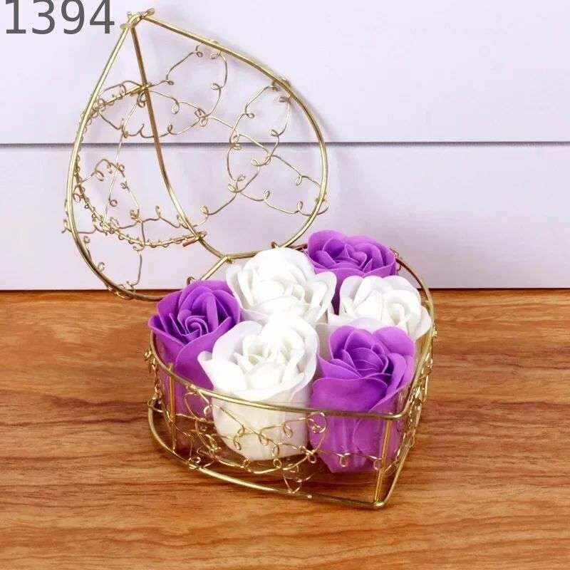 Букет из мыльных роз , розовые розы 6 шт, Цветы из мыла в подарок на день Рождения, маме, жене, дочке, любимой.036