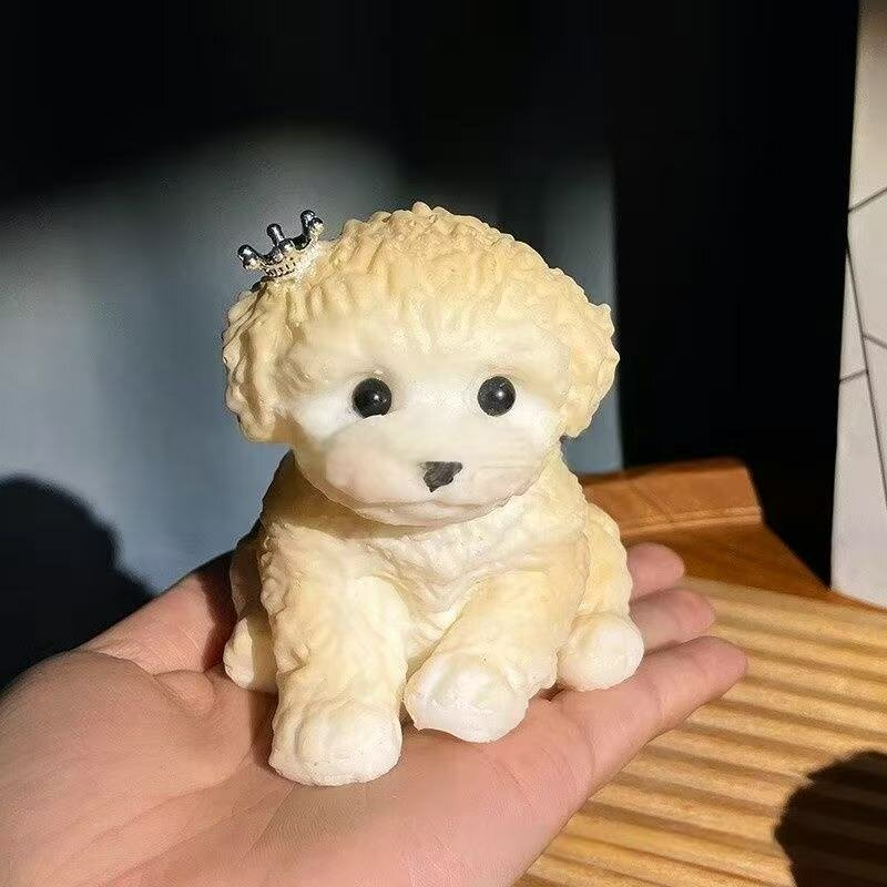 Таба сквиш Собачка, тянучка игрушка-антистресс в красивой подарочной коробке.