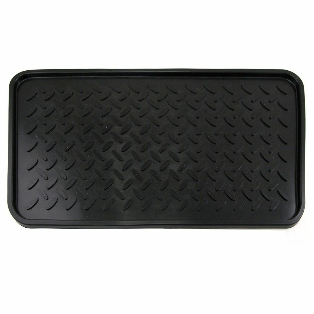 Поддон для обуви Teza прямоугольный, 63х35х1,3 см, полипропилен черный