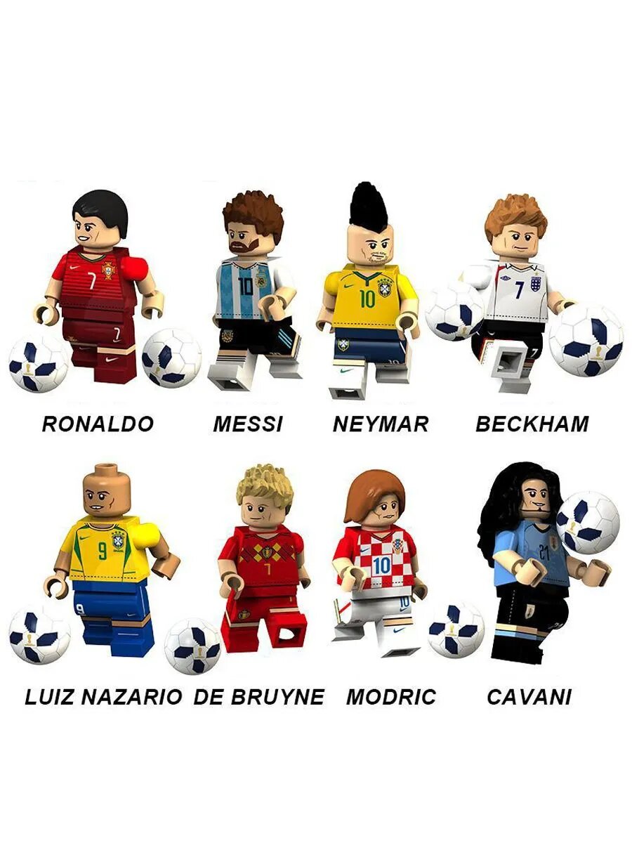 Конструктор Футбол фигурки игроков Fifa Фифа