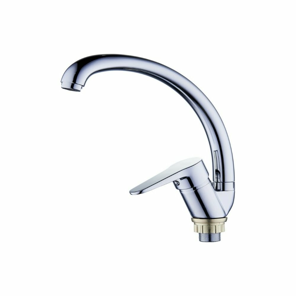 Смеситель для кухни G-lauf с высоким поворотным изливом, хром NUD4-A146