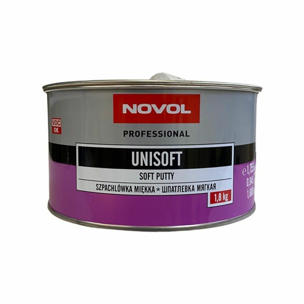 Шпатлевка NOVOL Unisoft (мягкая), уп. 1,8 кг.