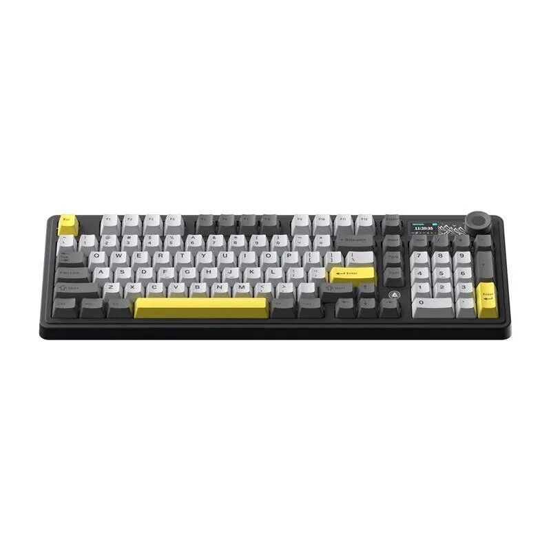 Игровая клавиатура AJAZZ AK980, черный матовый, темно-серый, USB проводной/2.4G беспроводной/BT5.1