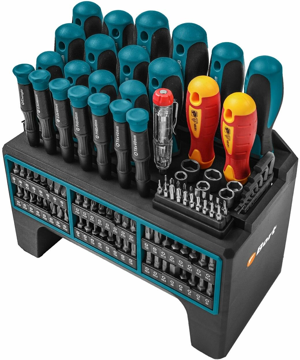 Набор отверток Bort BTK-114, 113 предметов 93418538